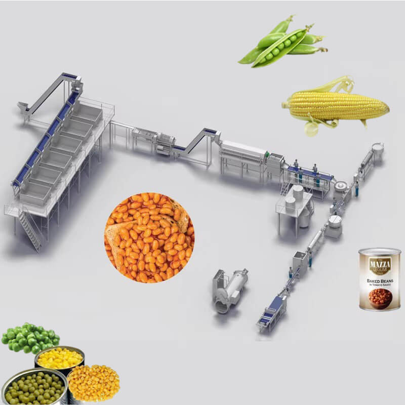 Canned beans production line - IB Food Machinery